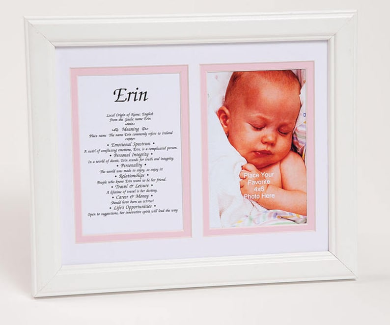 First Name Origin and Meaning Print Framed and Matted Any Name - Etsy