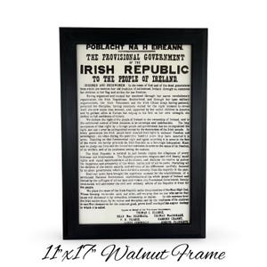 Irish Proclamation of Independence - Framed Print - Etsy