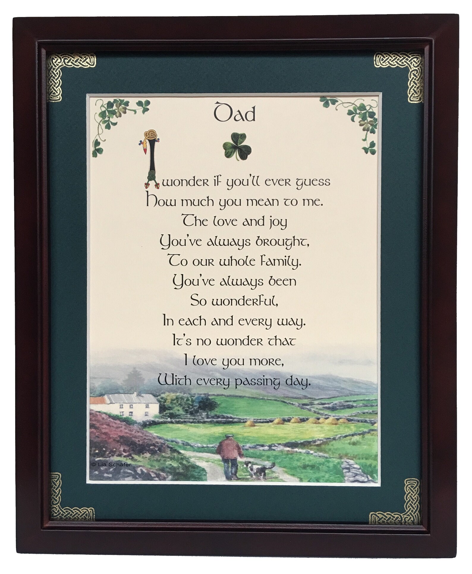 Dad Personalized Framed Blessing Irish Blessing Irish | Etsy