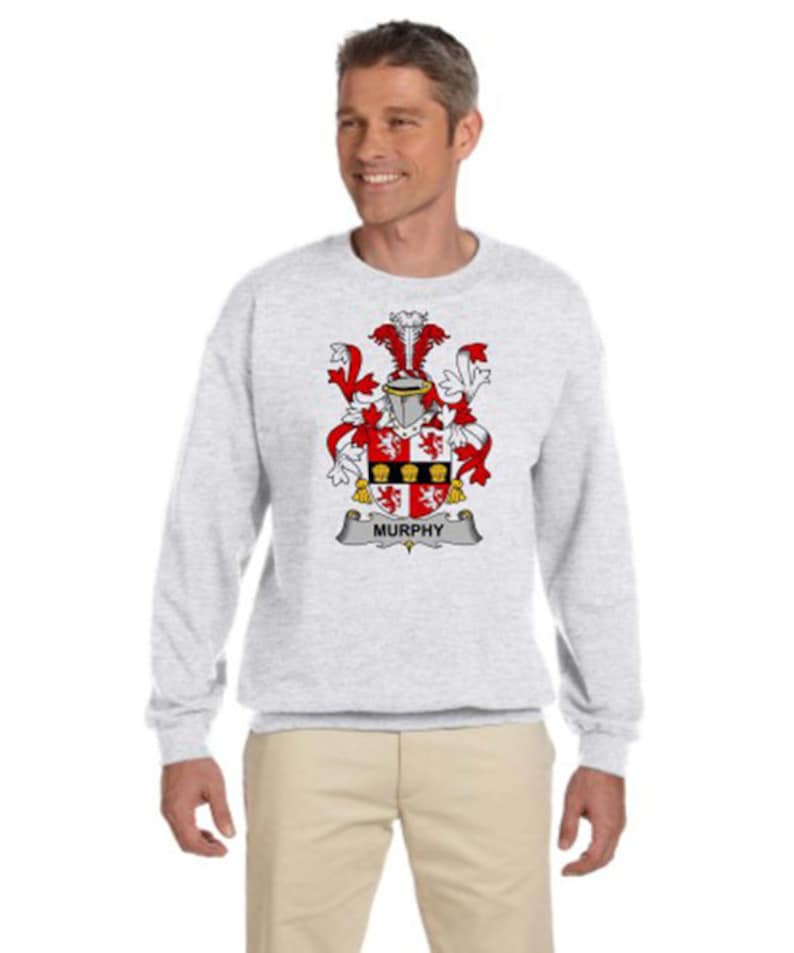 Family Coat of Arms Crest Sweatshirt - Heraldic Design Gift Pullover - Etsy