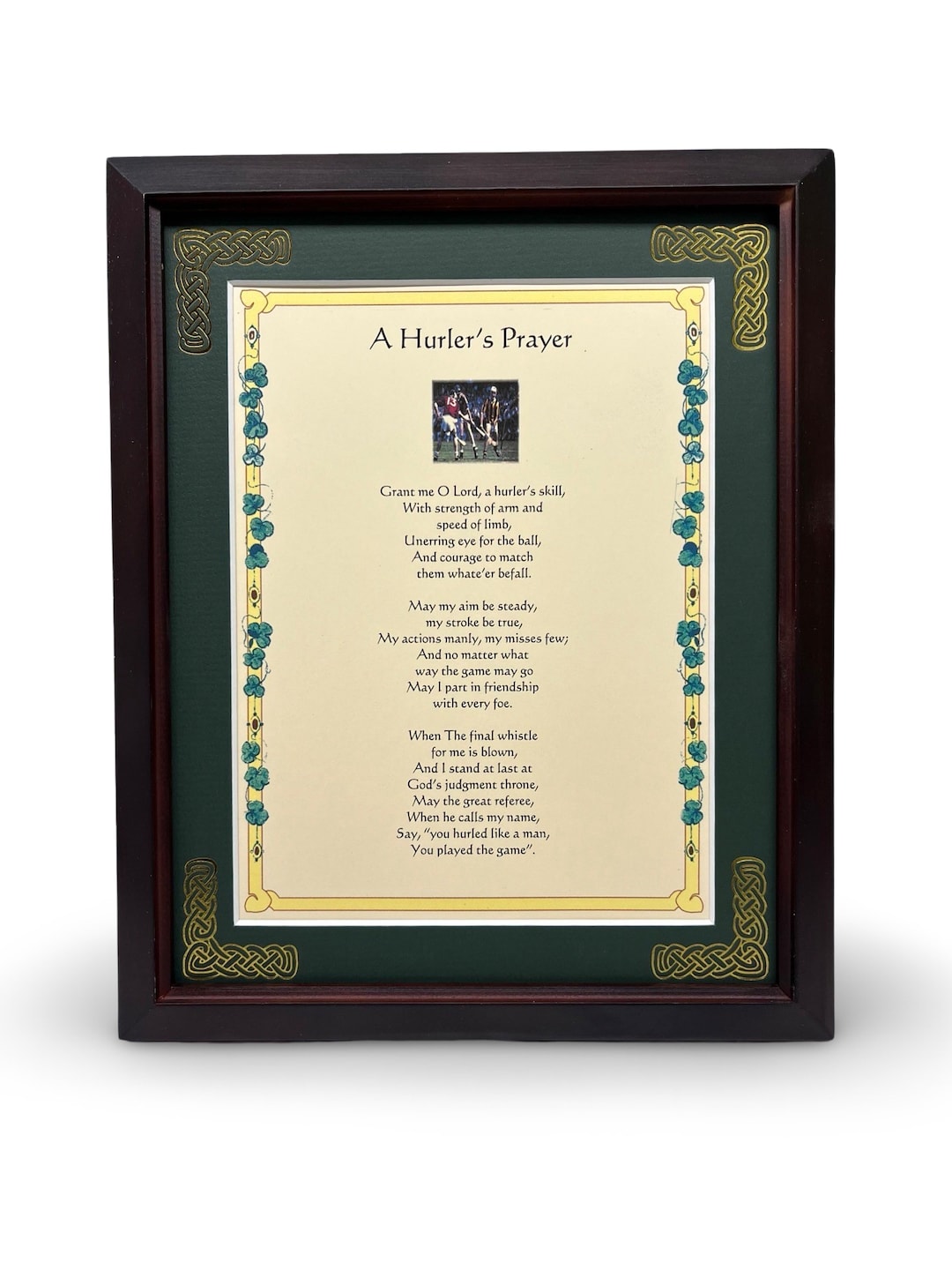 A Hurler's Prayer - 8x10 Inch Framed Religious Prayer - Personalize ...