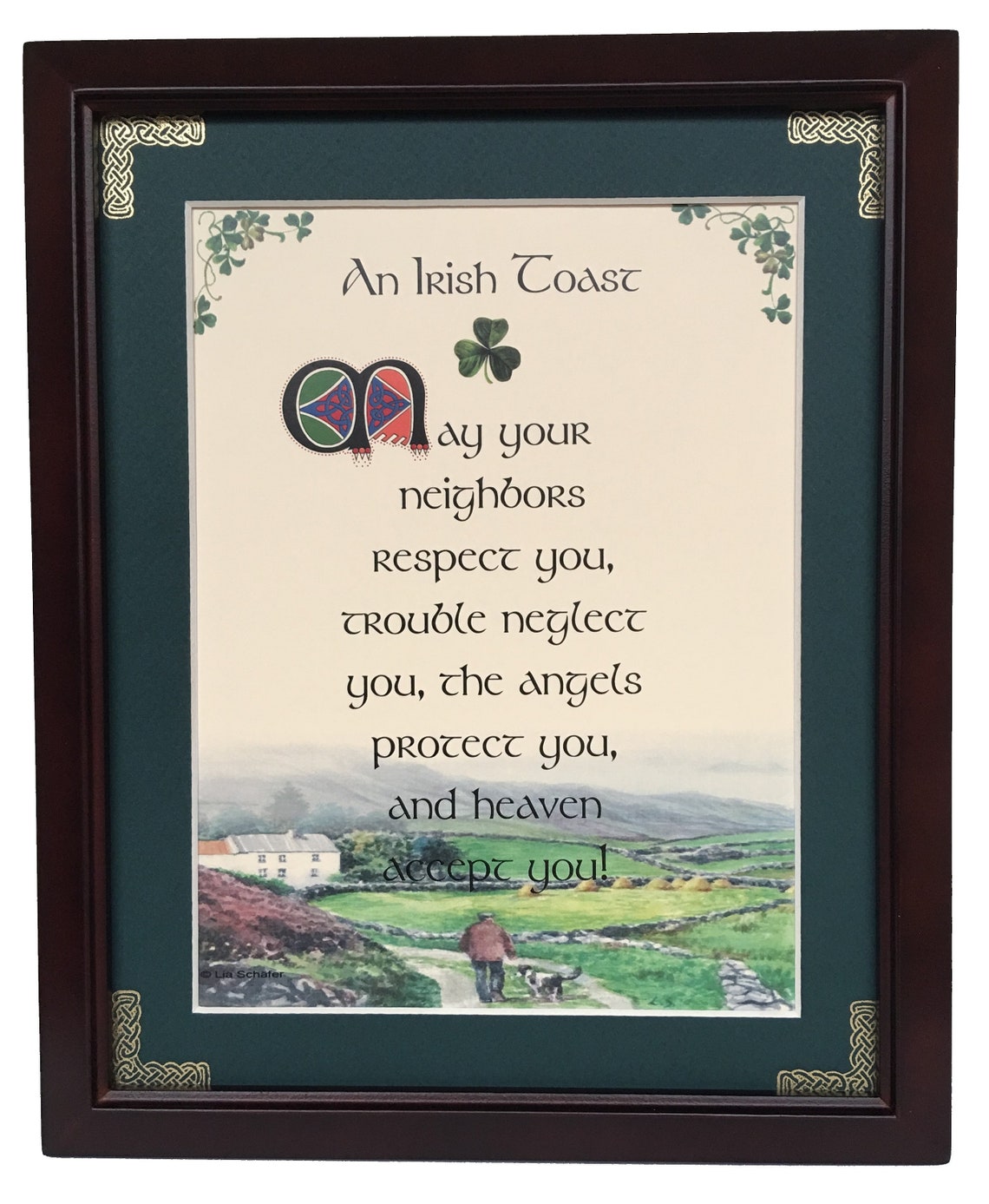 An Irish Toast, Personalized Framed Blessing, Irish Gifts, Irish Gifts ...