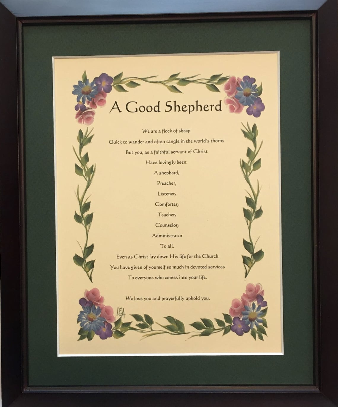 A Good Shepherd, Inspirational Poems, Inspirational Gifts, Religious ...