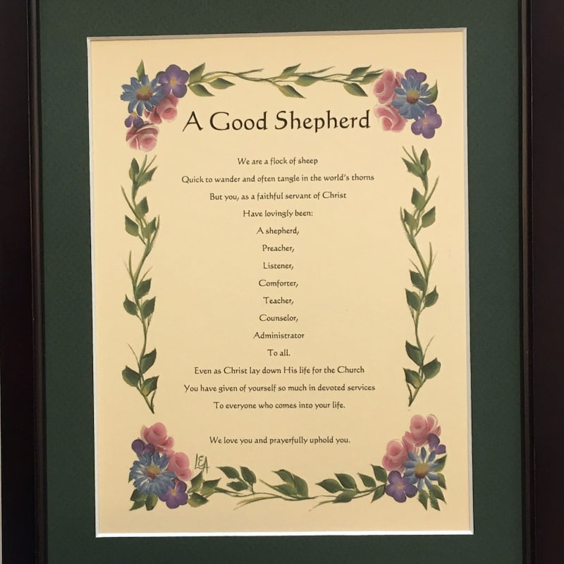 Pastor Appreciation Poem - Etsy