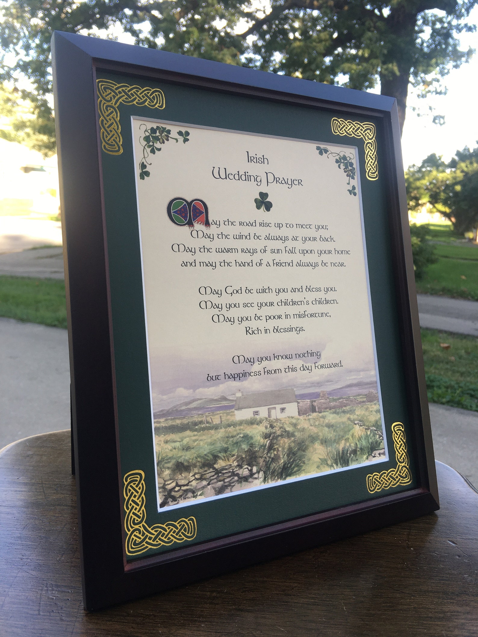 Irish Wedding Prayer, Personalized Blessing Framed, - Etsy