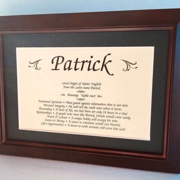 Name Origin Print - Etsy