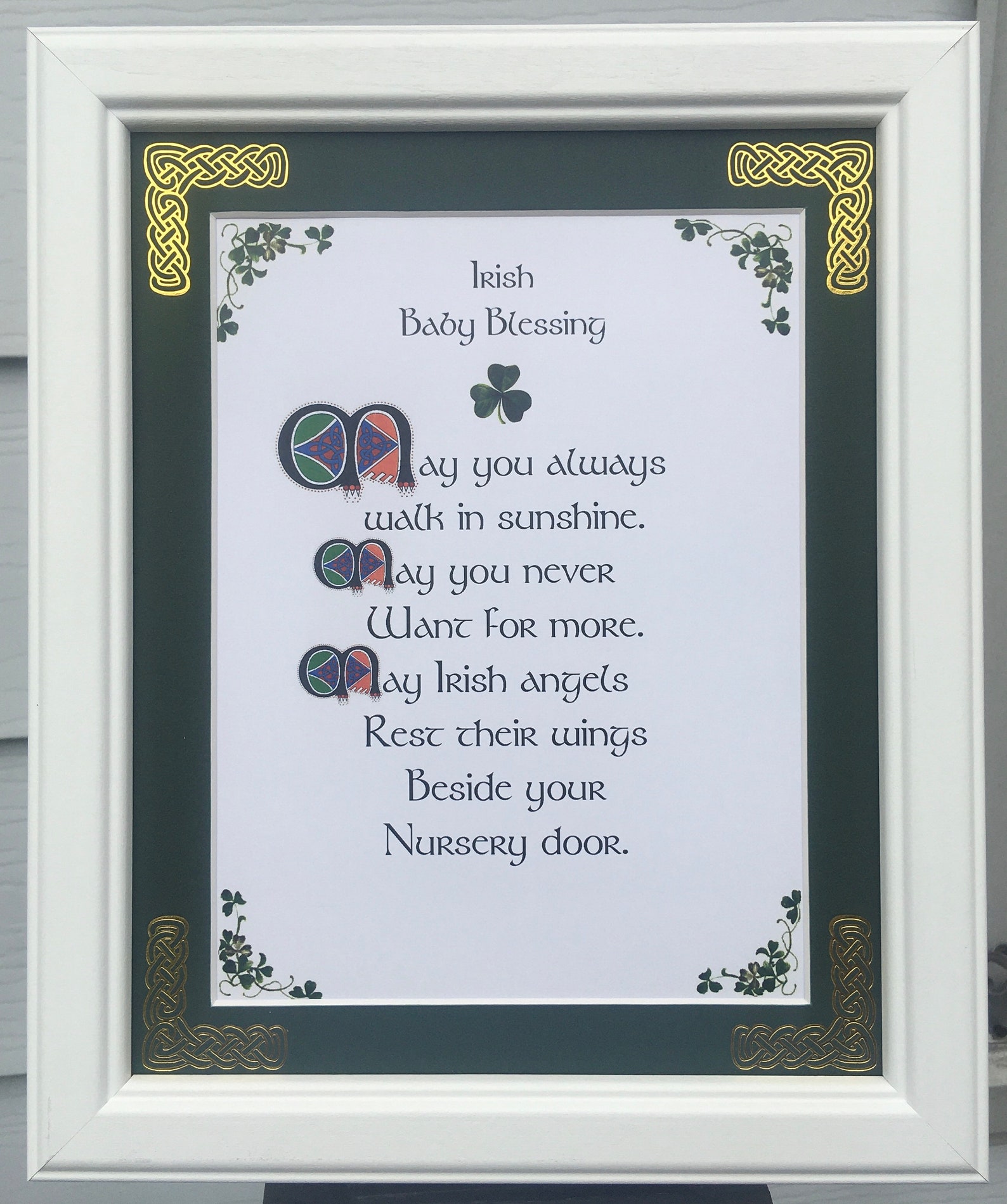 Irish Baby Blessing - May You Always Walk in Sunshine - Personalize ...