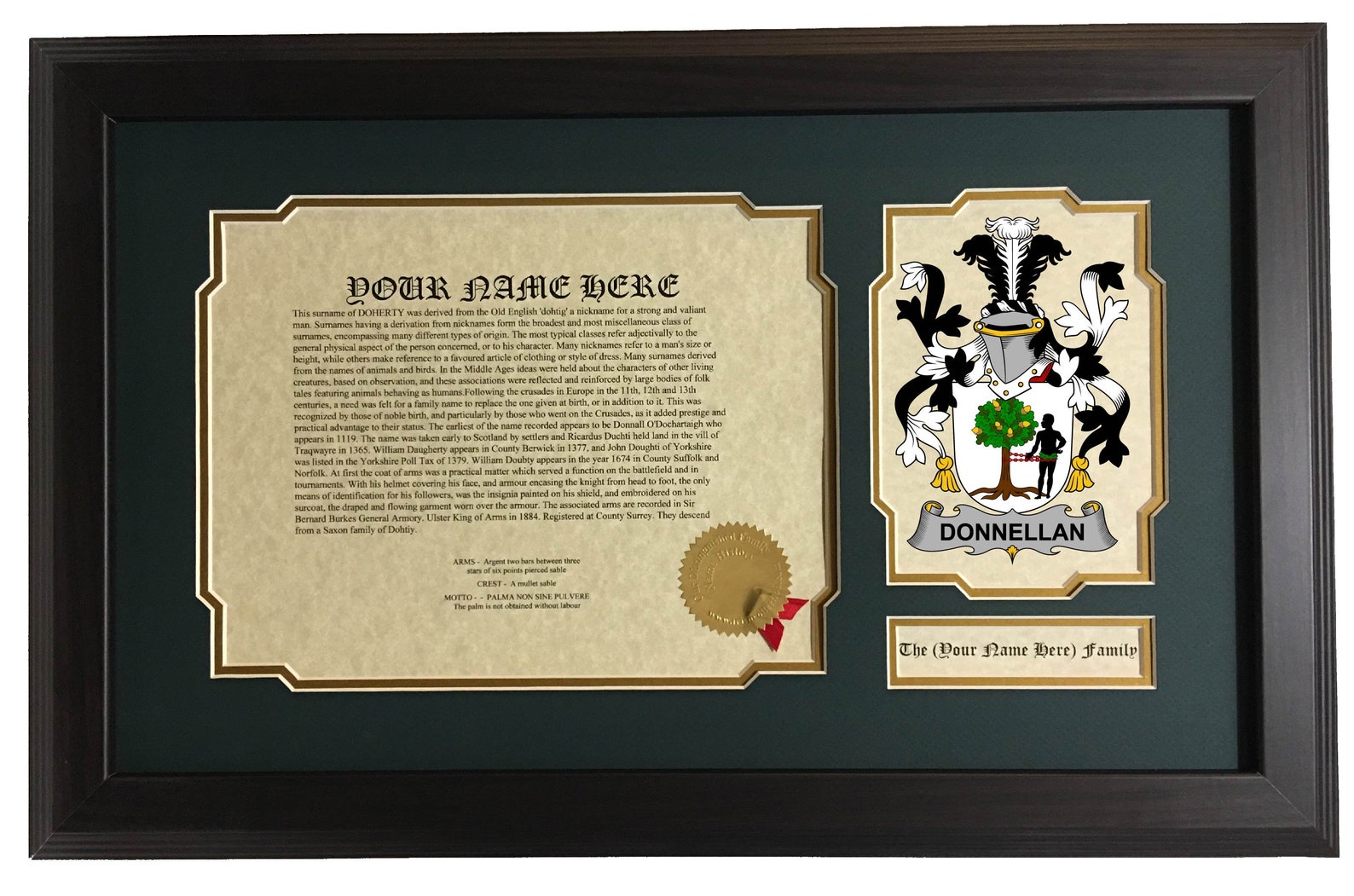 Donnellan or O'donnellan Coat of Arms Last Names - Etsy
