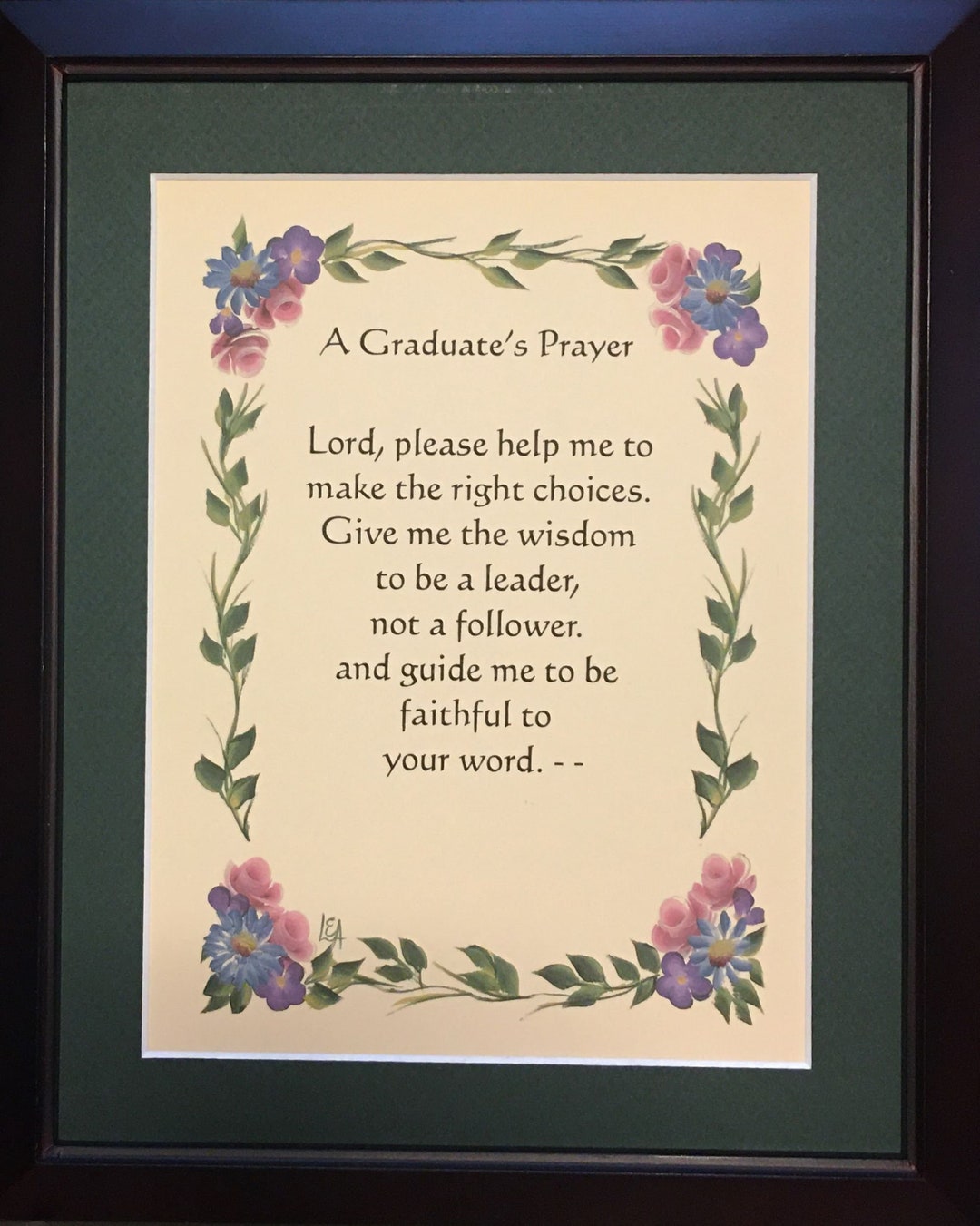 A Graduates Prayer, Graduation, Graduation Gift for Her, Graduation ...