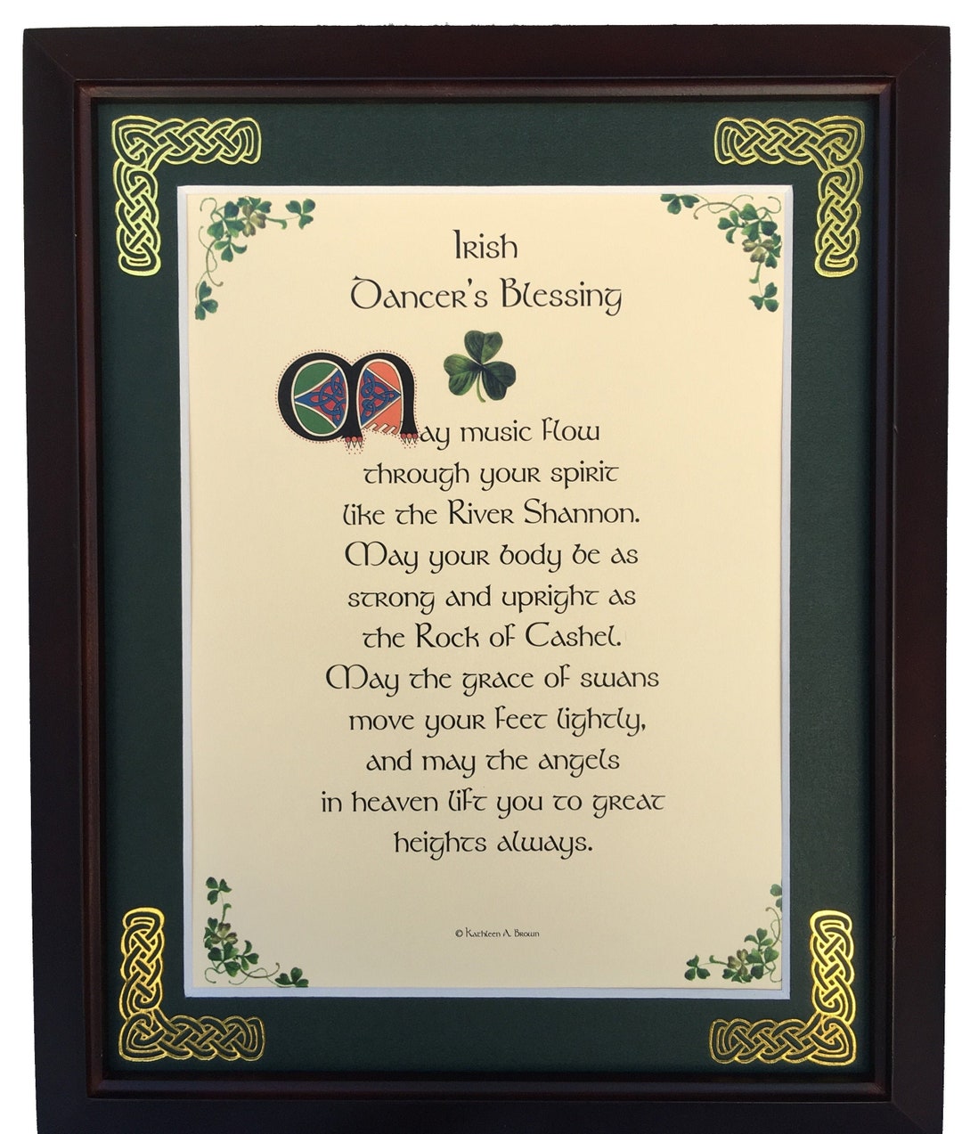 Irish Dancer's Blessing Personalized Blessing Framed and Matted - Etsy