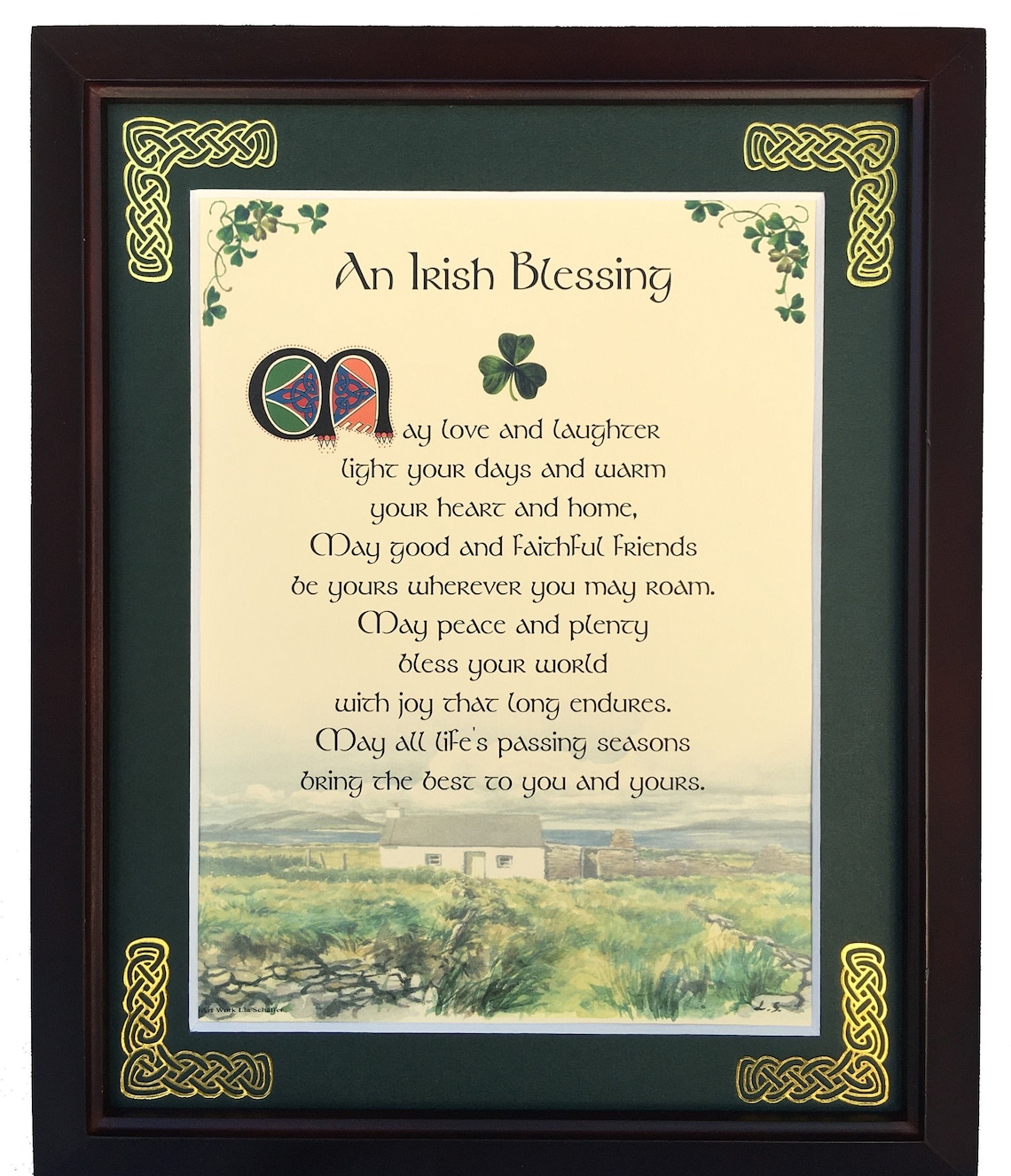 May Love and Laughter Light your Days Framed Irish Blessing | Etsy