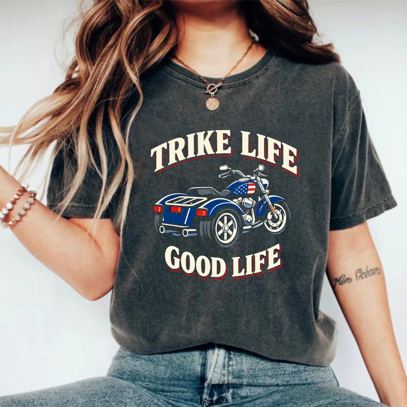 Trike Life Good Life T-shirt, Trike Rider Lifestyle Gift, Three Wheel ...
