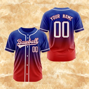 Custom Baseball Jersey Custom Baseball Team Uniforms Stitched/printed ...