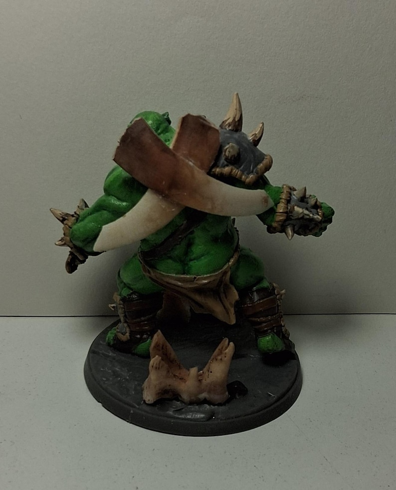 Orc Chieftain 50 Mm With Inset Hogs Teeth Fully Painted - Etsy