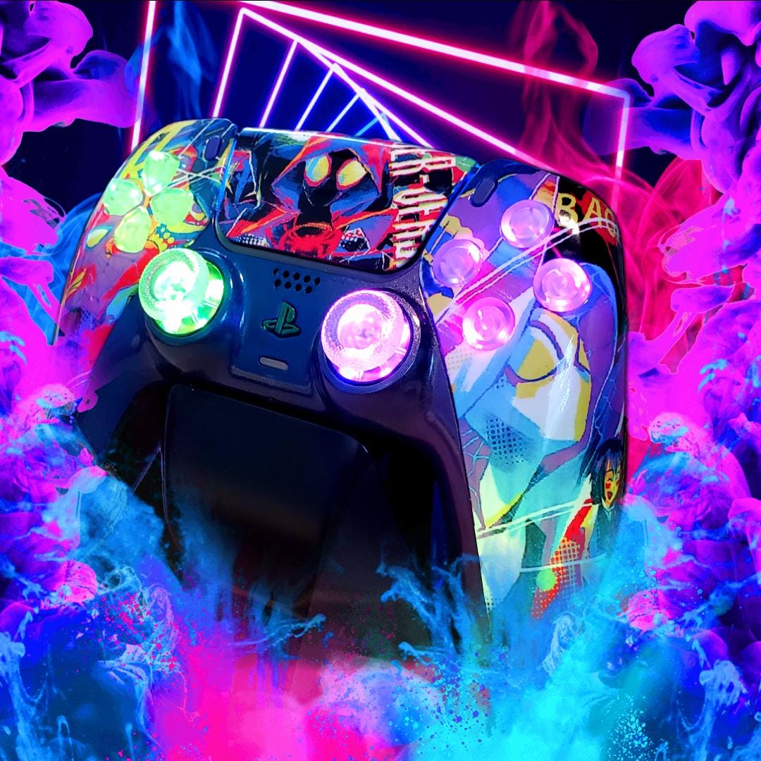 PS5 Spider Led Mod Controller - Etsy