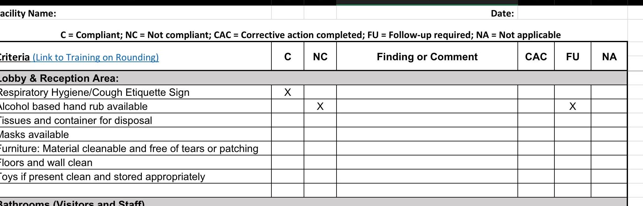 Infection Prevention Checklist-daily/weekly/monthly - Etsy