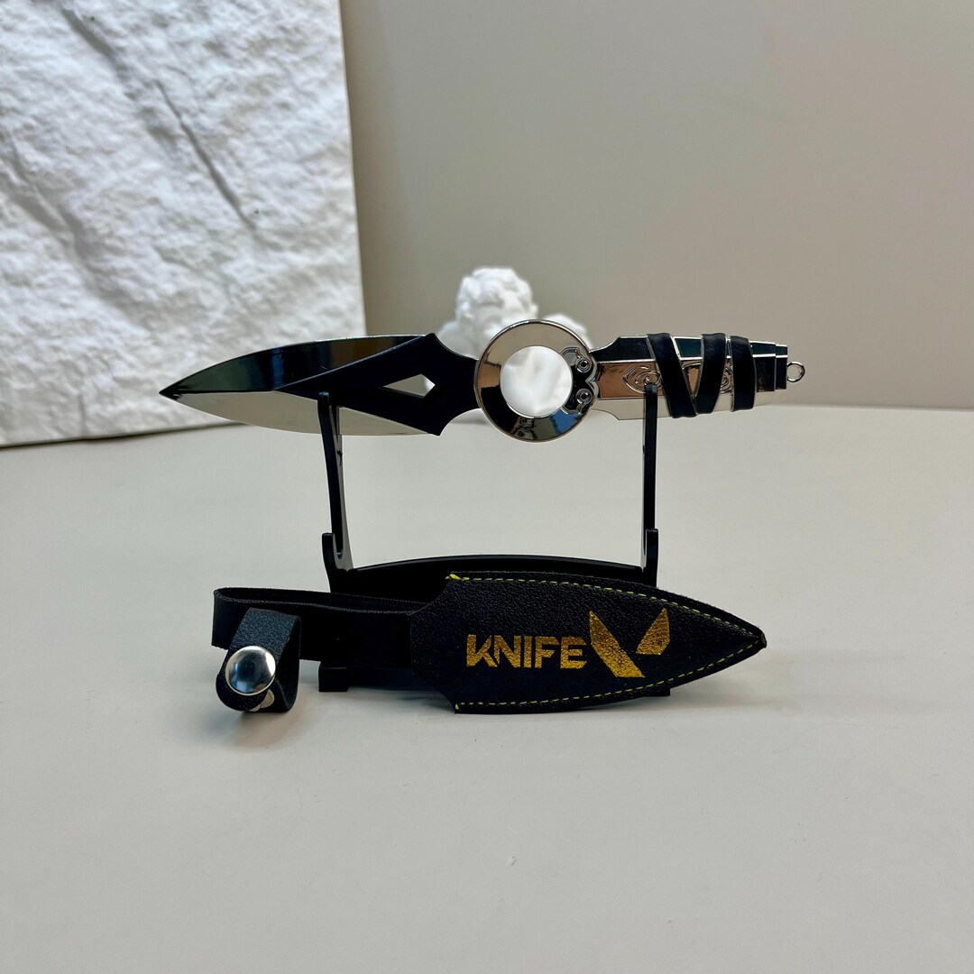 Valorant Jett Kunai Knife, Rotate Knife, Handmade Knife With Holster ...