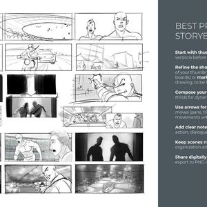 9:16 Storyboard Template - Standard Style - Digital Download for ...