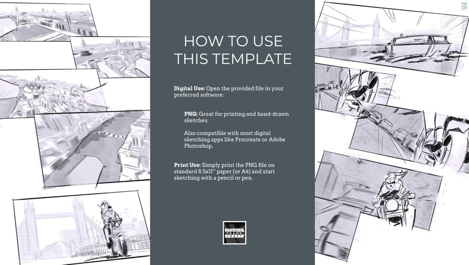 9:16 Storyboard Template - Standard Style - Digital Download for ...