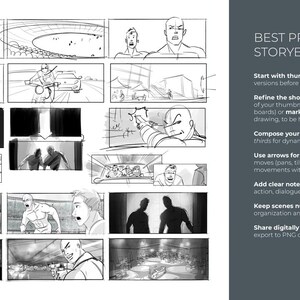 16:9 Storyboard Template - Sketch Style - Digital Download for ...