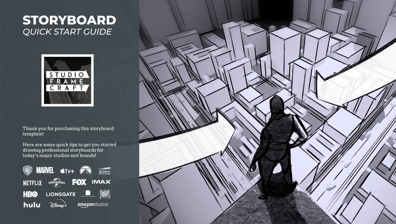 9:16 Storyboard Template - Sketch Style - Digital Download for ...