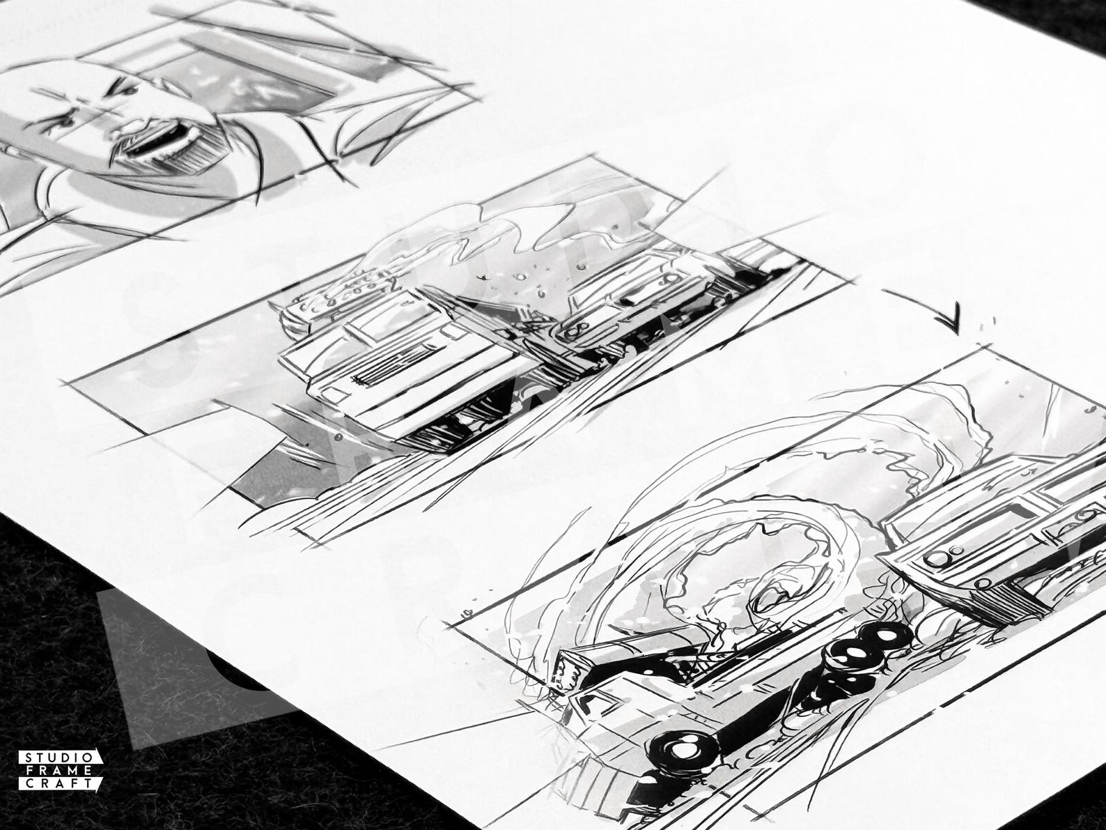 16:9 Storyboard Template - Sketch Style - Digital Download for ...