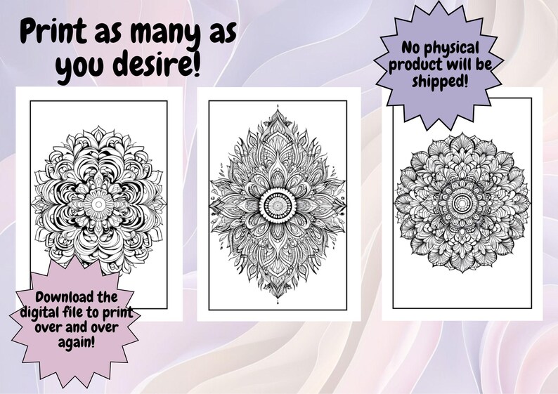 30 X Mandala Colouring Sheets. Printable Mandala Designs. Cool Mandala ...