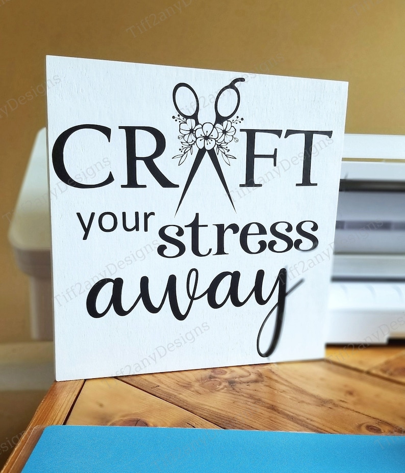 Craft Your Stress Away Svg-file Only, Cut File, Digital File, Vinyl ...