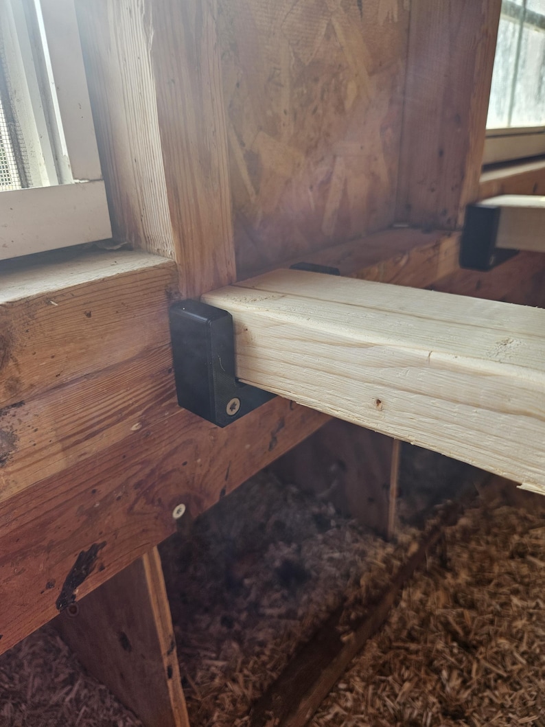 Chicken Roost Bar Mount / Bracket (pair) - Etsy