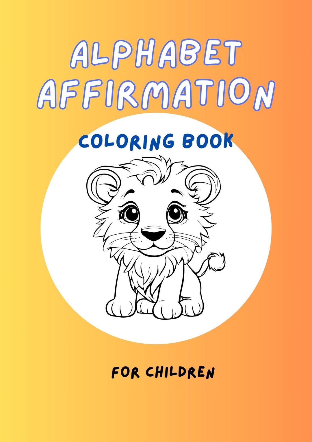 Childrens Affirmation Alphabet Coloring Book - Etsy