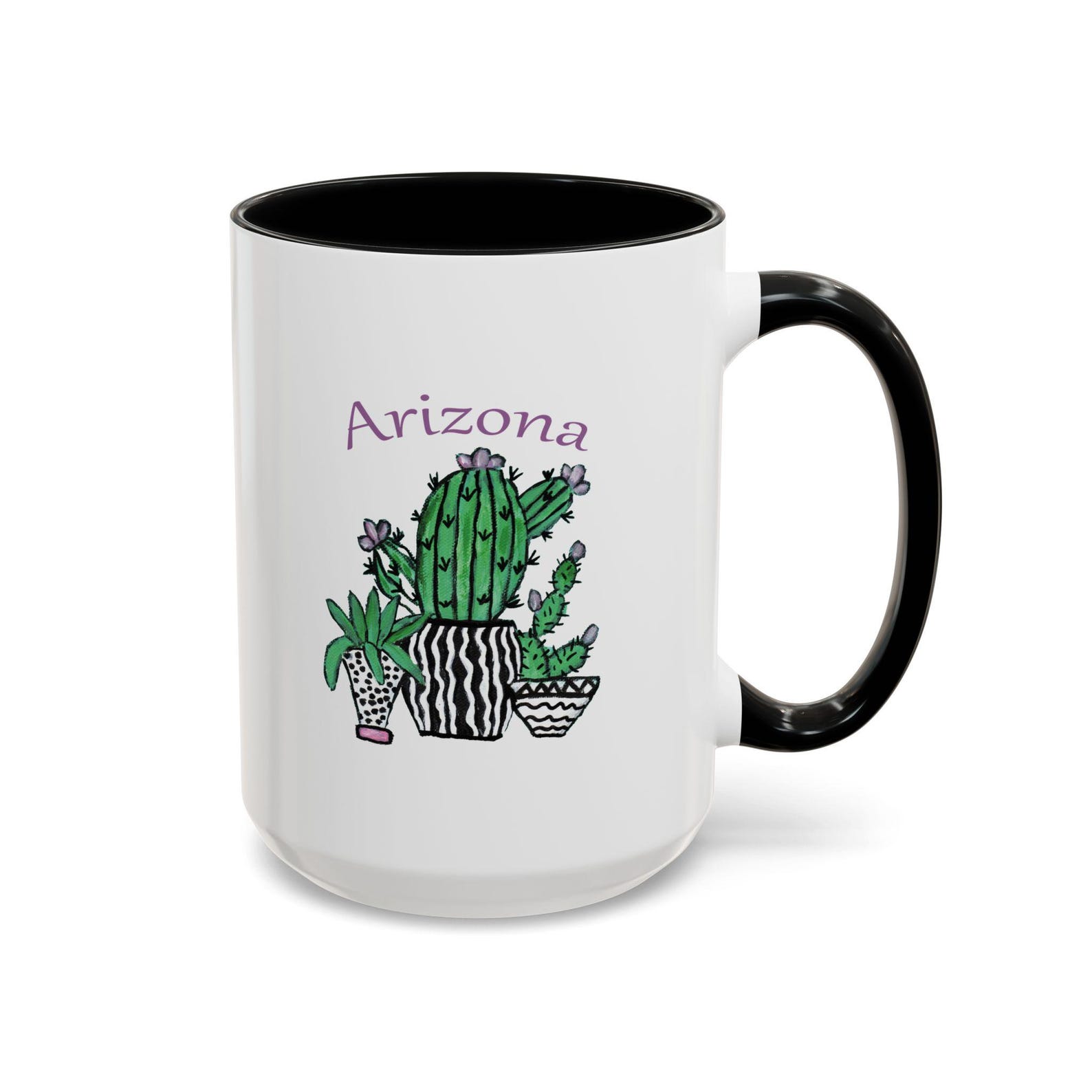 Arizona Cactus Garden Mug 15 Oz - Etsy