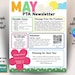 Editable Bright May PTO PTA Newsletter Template | Canva School ...