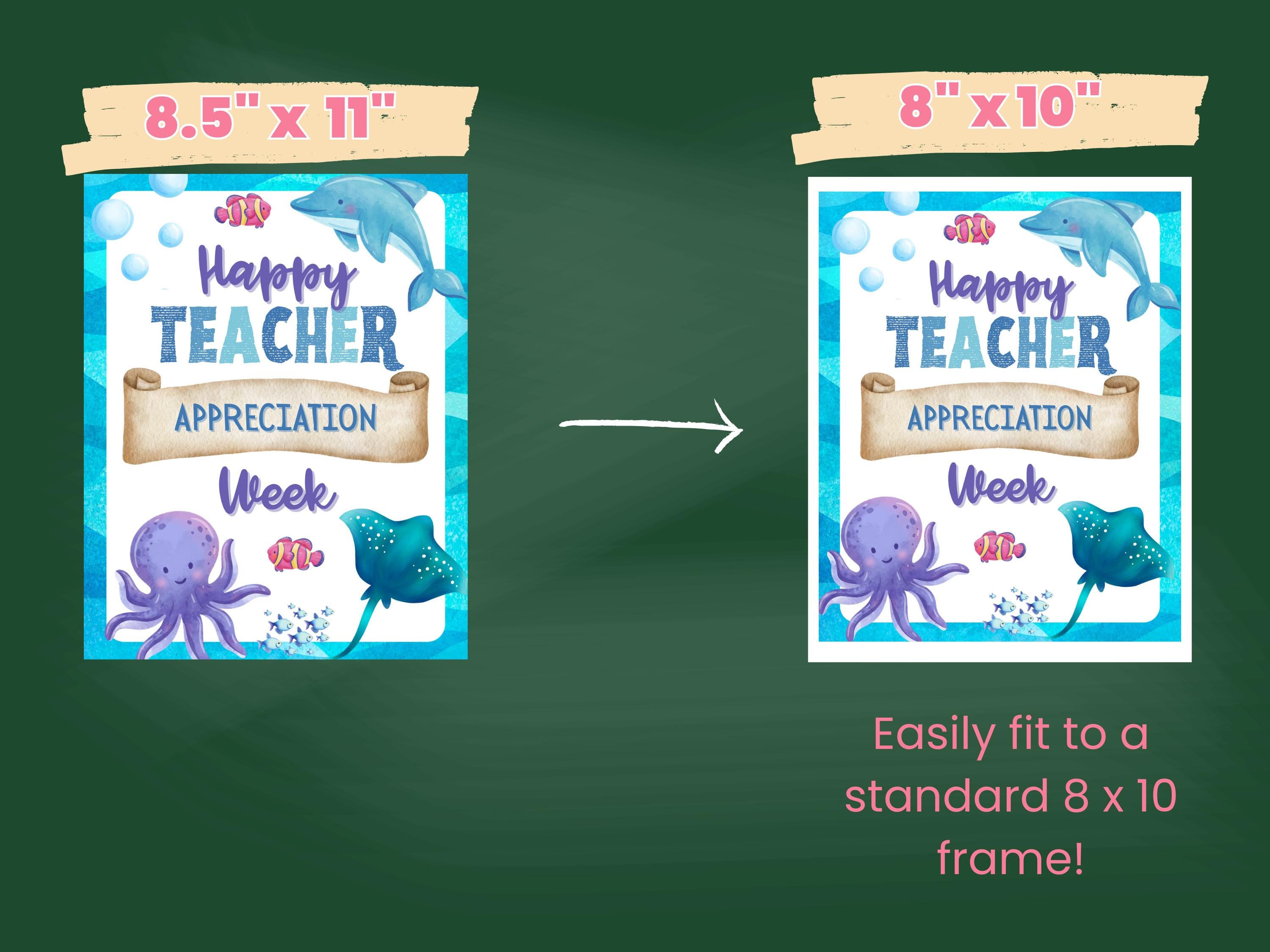 Teacher Appreciation Sign Printable - Teacher Appreciation Poster ...