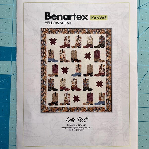 Boot Quilt Pattern - Etsy