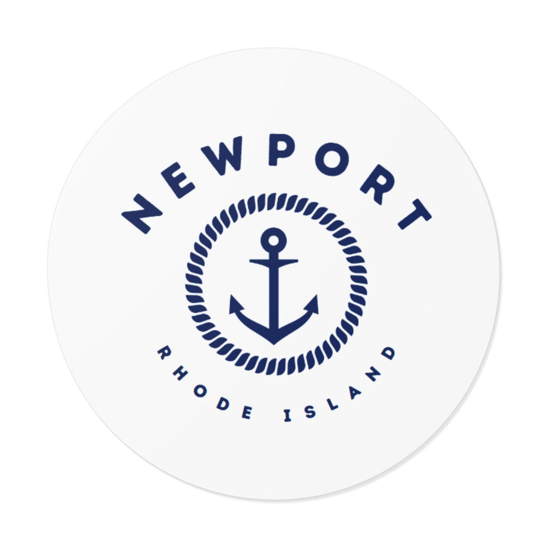 Newport Anchor Vinyl Stickers - Nautical Decor, Travel Souvenir, Car ...