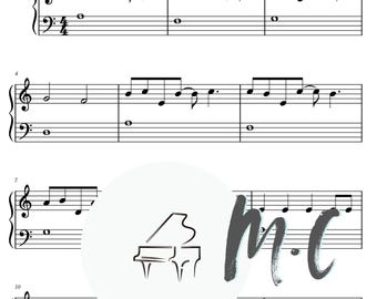 Let It Go (from Frozen) Easy Piano in C Sheet Music, Digital ...