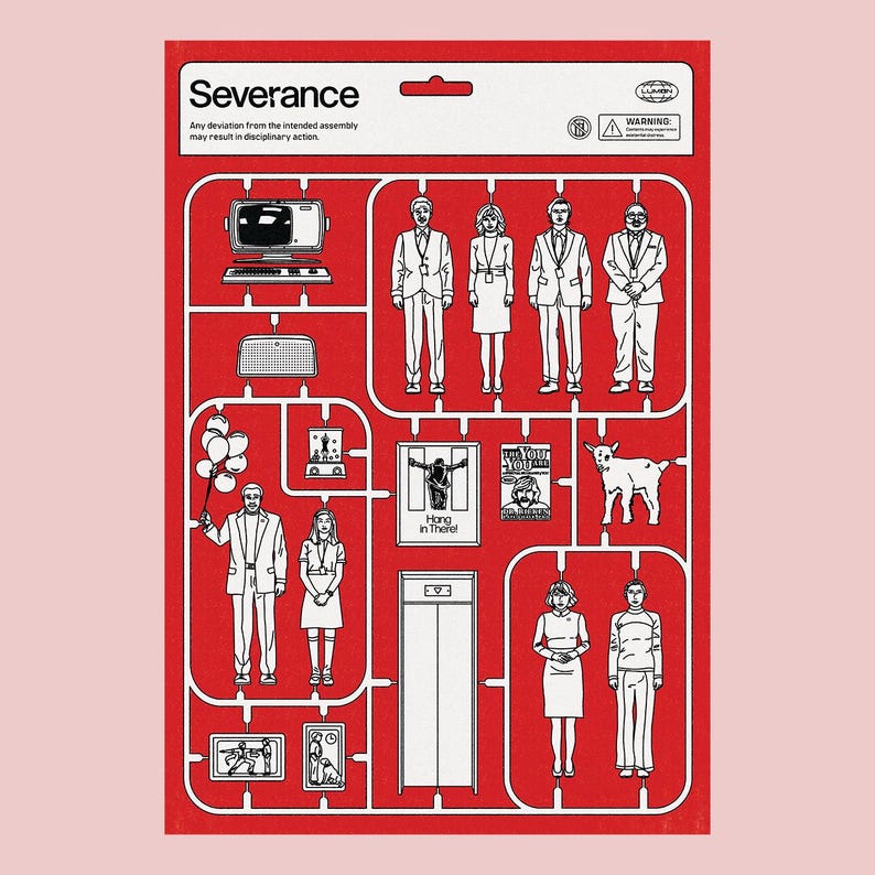 Severance Poster - Retro, Vintage, TV Series, Poster, Print, Matte ...