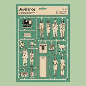 Severance Poster - Retro, Vintage, TV Series, Poster, Print, Matte ...