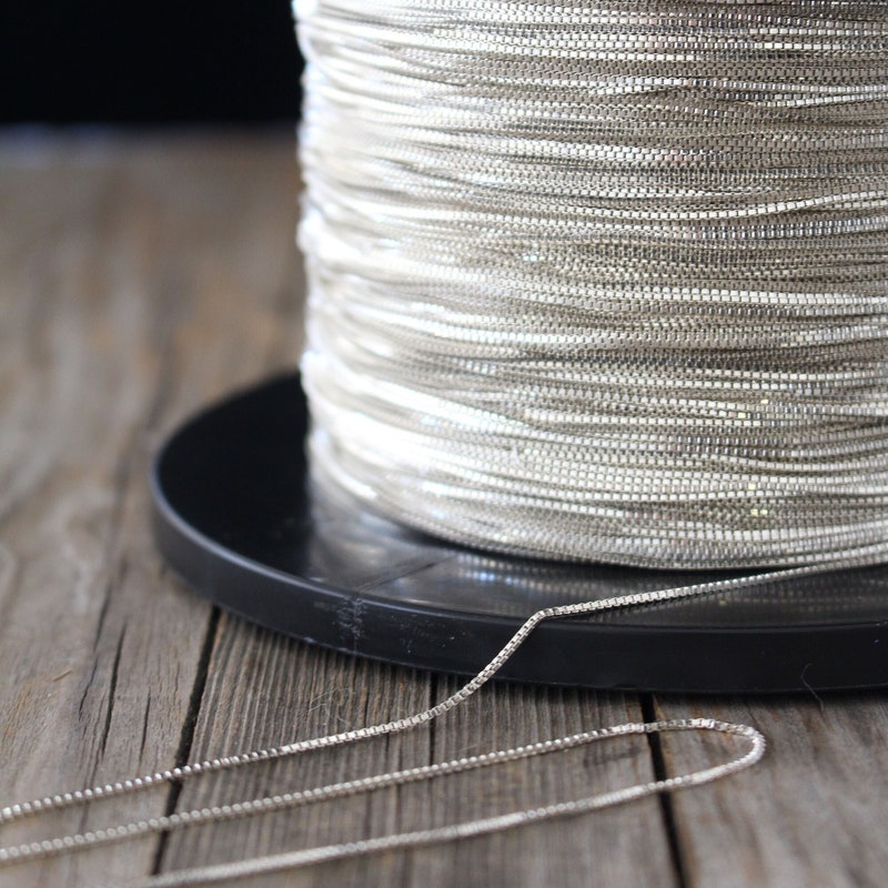 Silver Box Chain Spool - Etsy