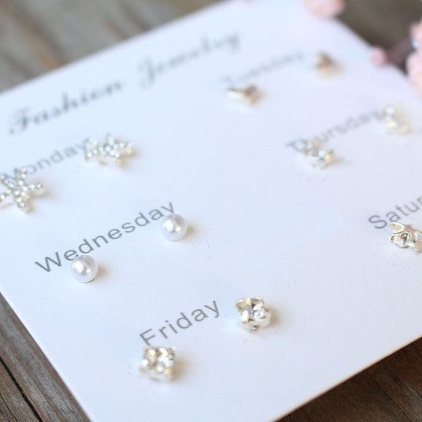 Stud Earrings Set - Etsy