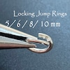 Hammered 8mm Closed Jump Rings Sterling Silver, JR-214 (set of 4) - Etsy