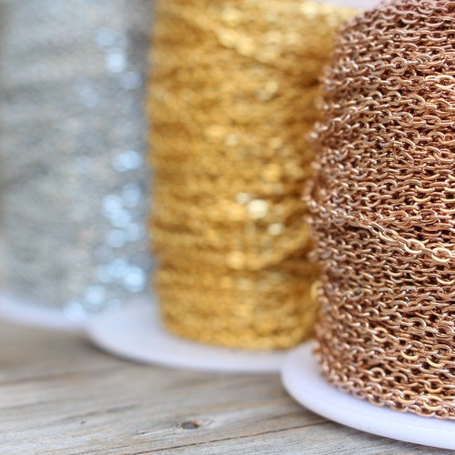 Stainless Steel Chain Bulk Chain Jewelry Making Chain Fine - Etsy