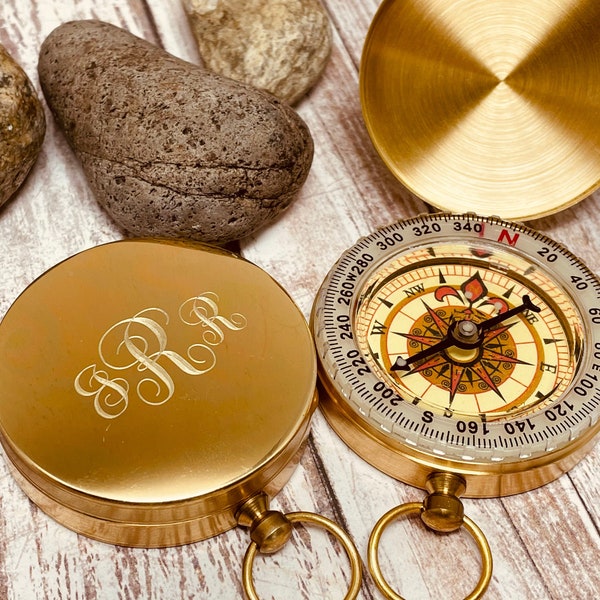 Engraved Compass - Etsy