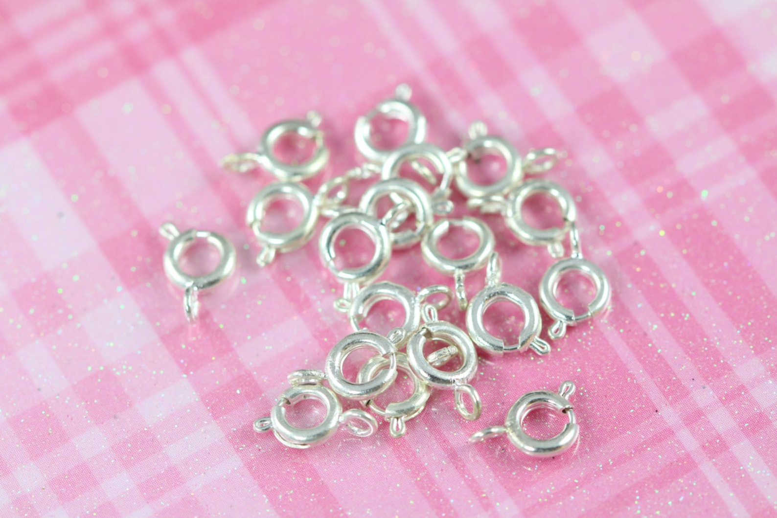 Sterling Silver Spring Ring Clasps 5mm – Bulk Closures (10 Units) - Etsy