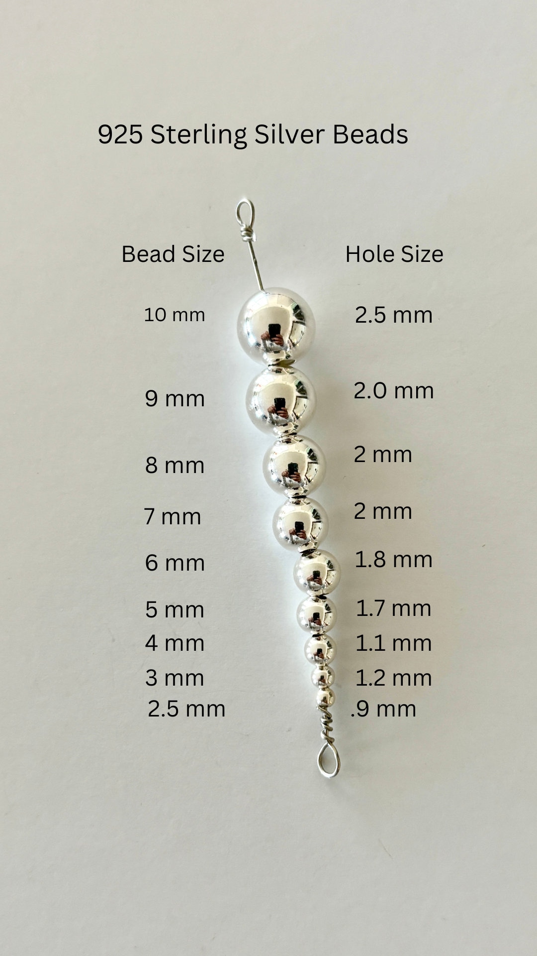 925 Sterling Silver Beads Round Seamless Wholesale Bulk Made in USA 2 ...