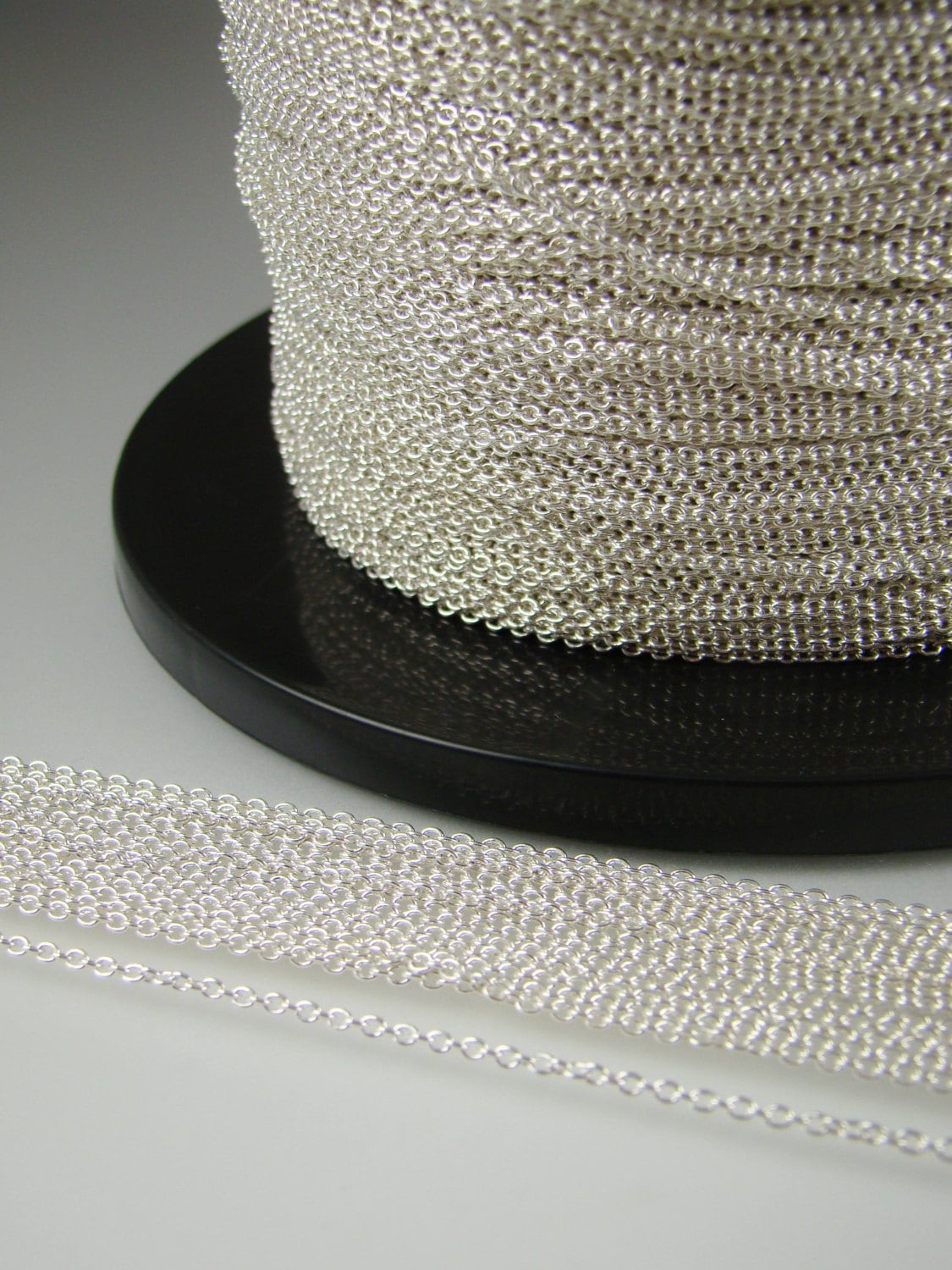 Sterling Silver Chain by the Foot Necklace Chain Cable | Etsy