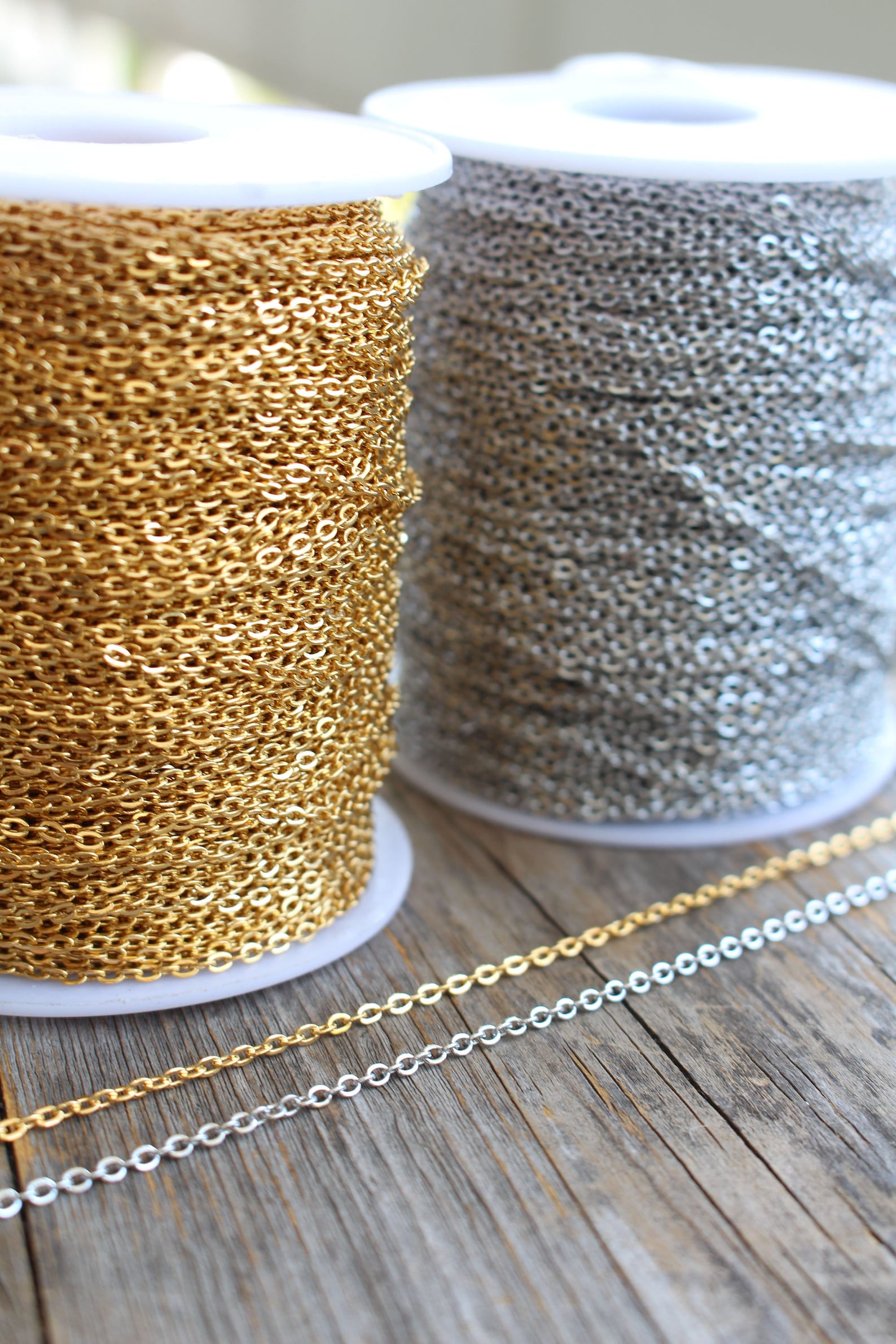 Stainless Steel Chain Non-tarnish 2mm Permanent Jewelry Making Supplies ...