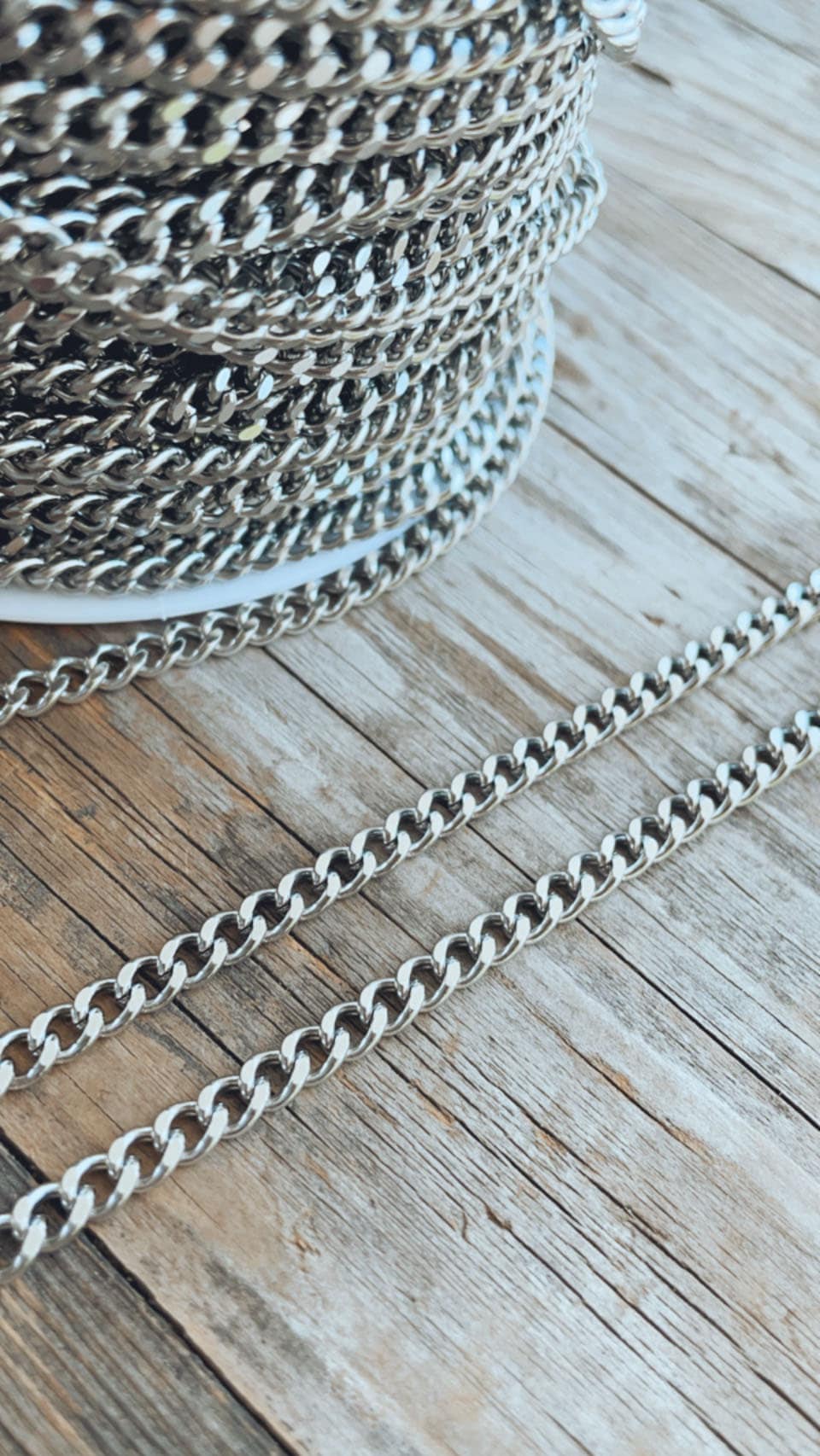 Stainless Steel Flat Chain Non-tarnish Gold Silver Chains - Etsy