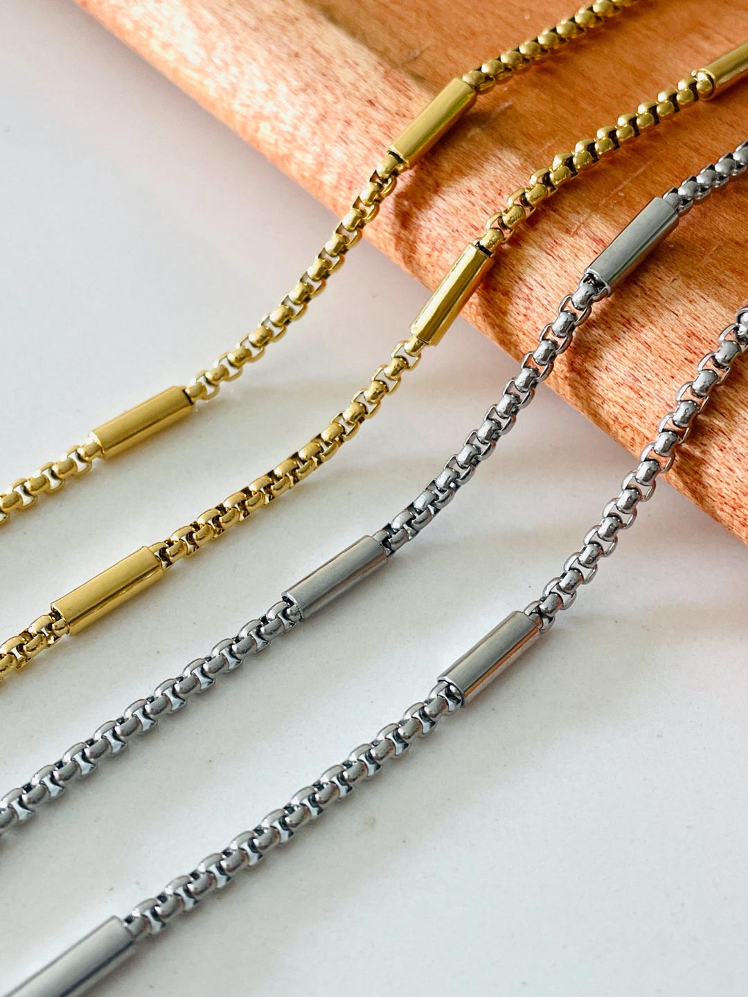 Stainless Steel Tube Chain – Non-tarnish Waterproof Permanent Jewelry ...