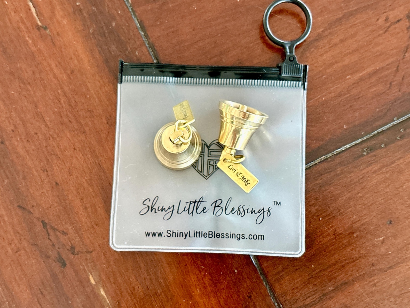 Personalized Brass Wedding Bells, Custom Engraved Bride Groom Names ...